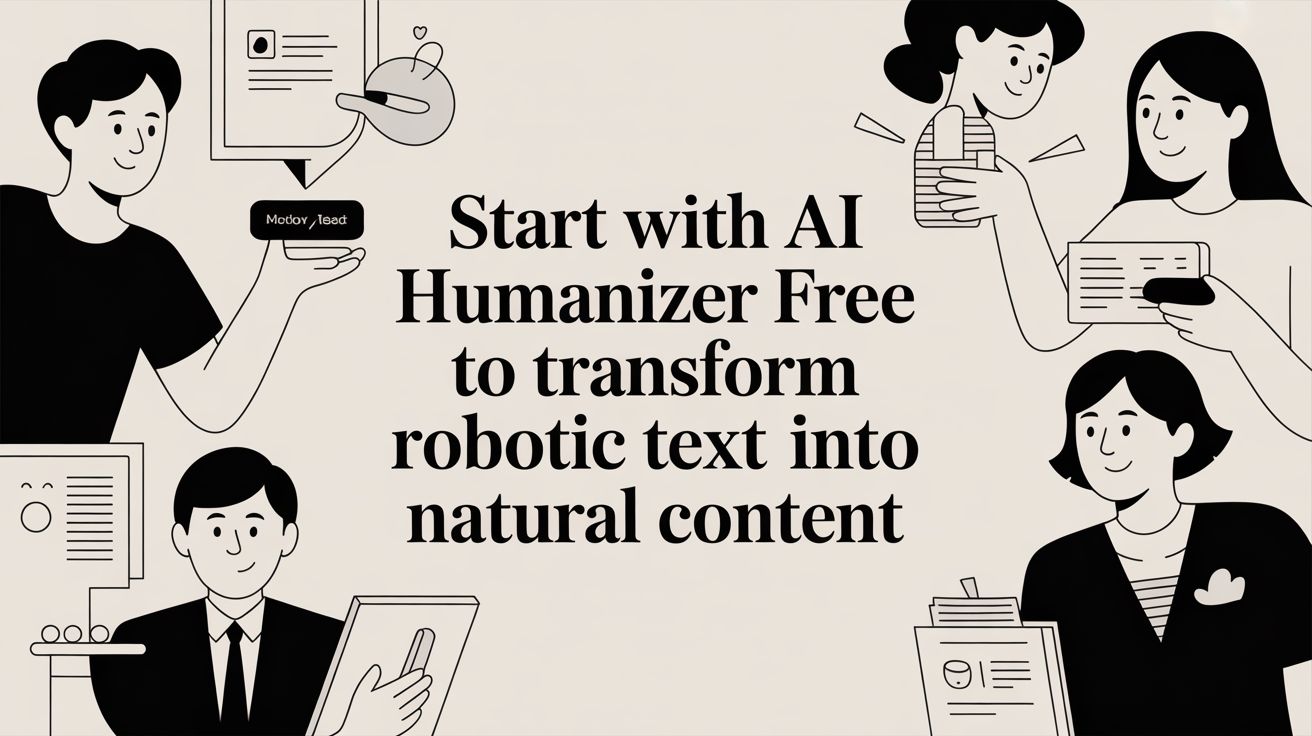 Start with ai humanizer free to Transform Robotic Text into Natural Content