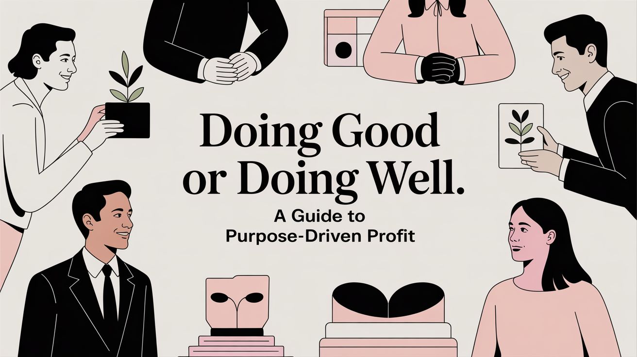 Doing Good or Doing Well A Guide to Purpose-Driven Profit