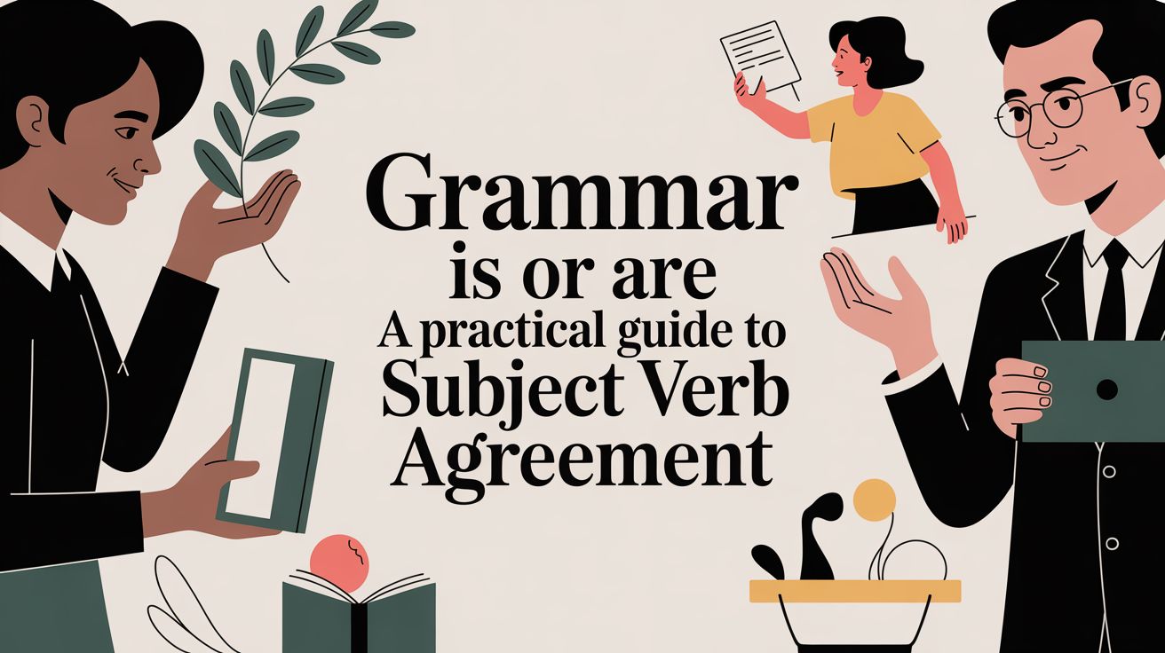 Grammar Is or Are A Practical Guide to Subject Verb Agreement