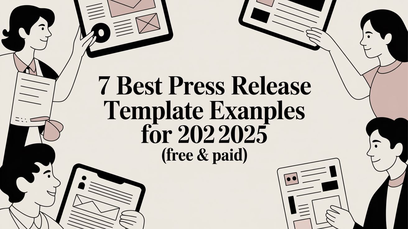 7 Best Press Release Template Examples for 2025 (Free & Paid)