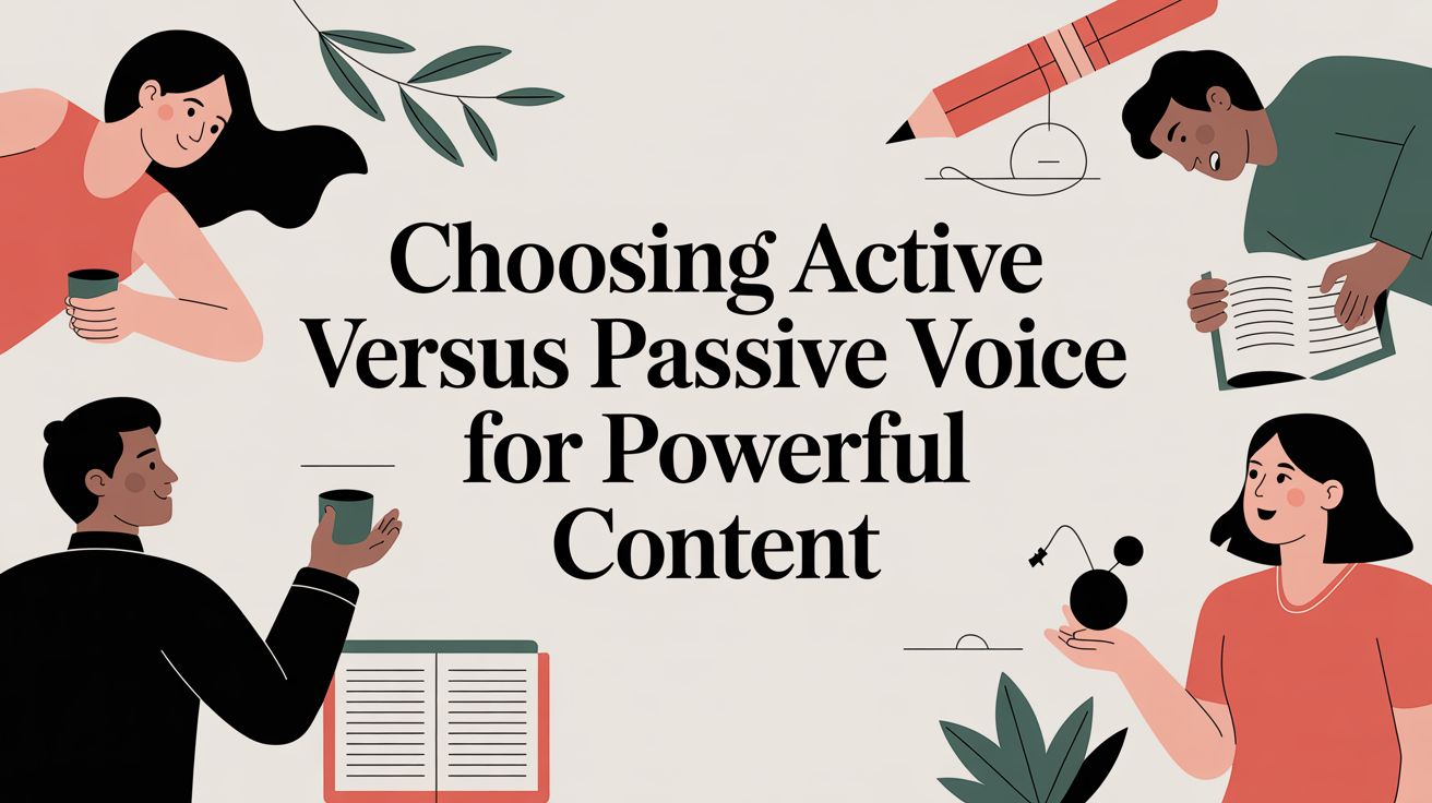 Choosing Active Versus Passive Voice for Powerful Content